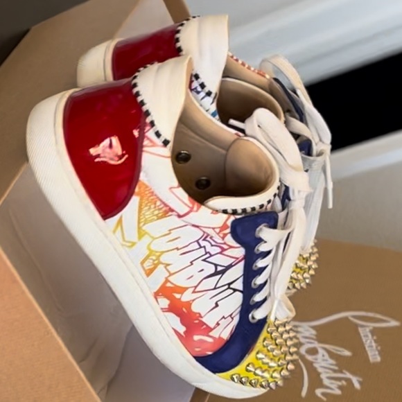 Christian Louboutin | Shoes | Ac Viera Orlato Spiked Flat Sneakers ...